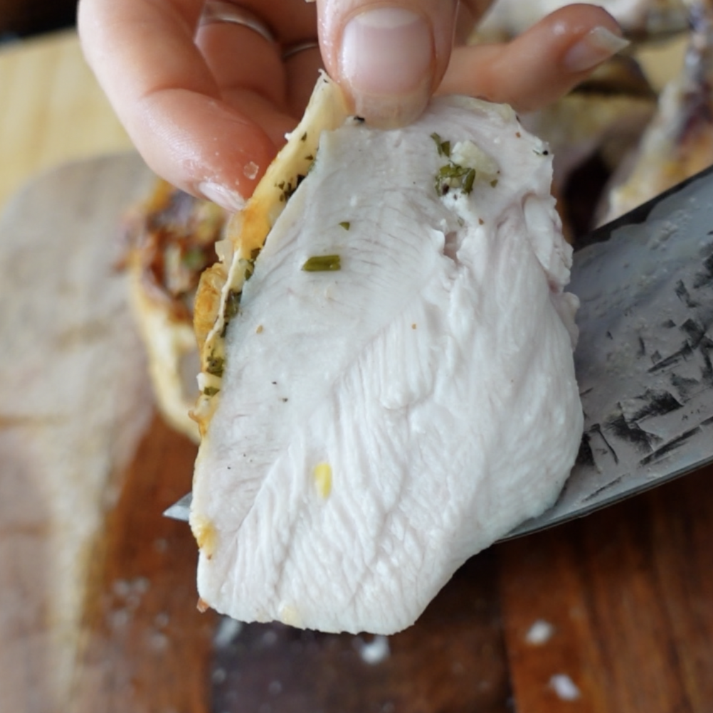 Perfect Juicy Butter-Stuffed Roast Chicken - Mon Mack Food